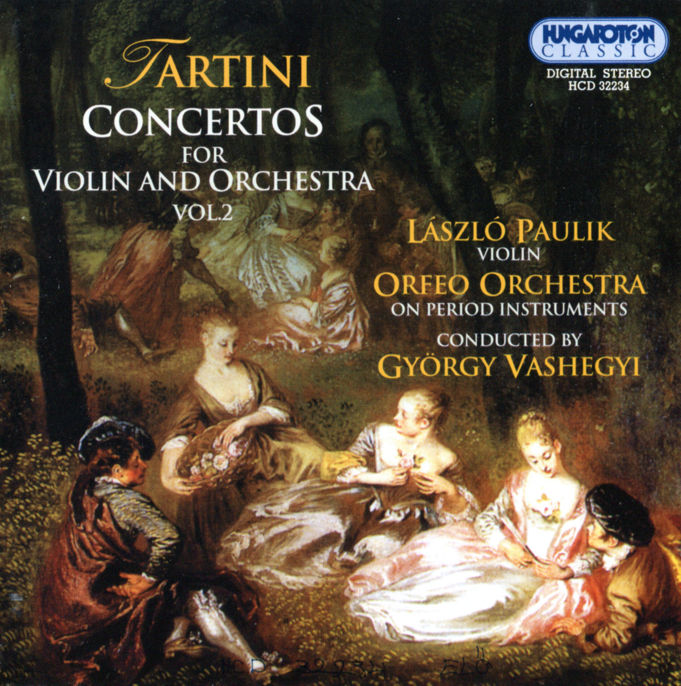 Tartini: Concertos for Violin and Orchesta Vol.2 - Vashegyi - jewish-music