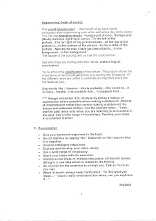 GCE O level English: Oral notes 1 TIPS for ORAL EXAM 2009 PART 1