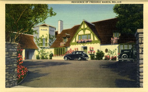 And...scene!: Fredric March California Home