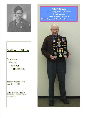 Veterans History Project, Niles IL: William F. Shipp
