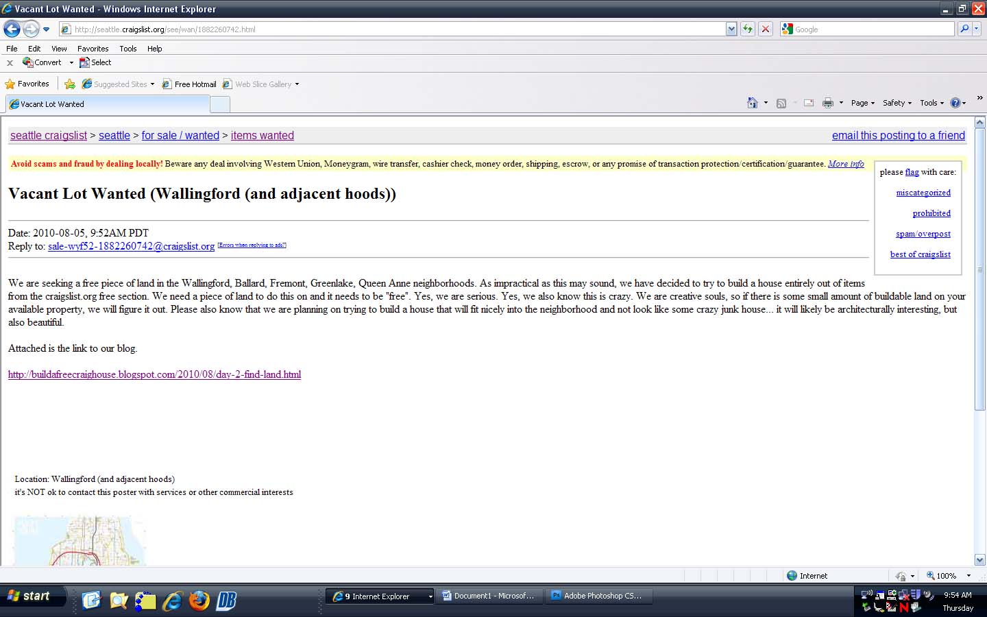 Build a Craigslist House - Seattle: Day #3 - Waiting