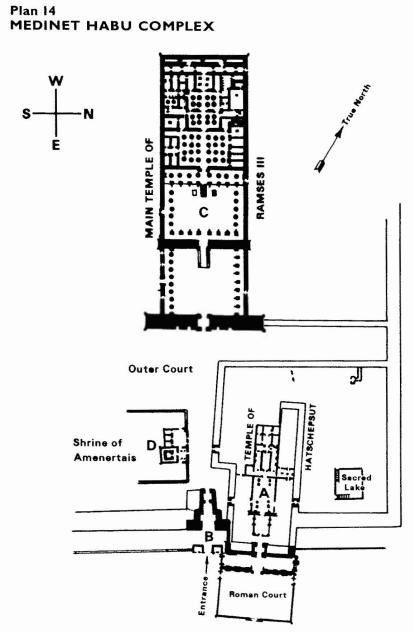 Ancient Egyptian Jewelry: Egypt: Medinet Habu (Ramses III temple) Plan ...
