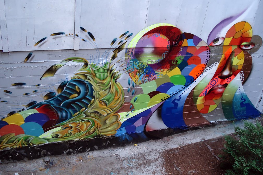 Honeybee Lane: graffiti style art