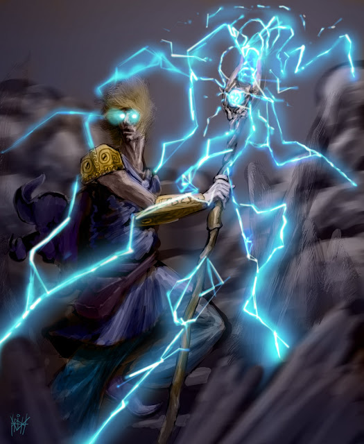 WyrdO: Art of Vinh Ha: Lightning Mage