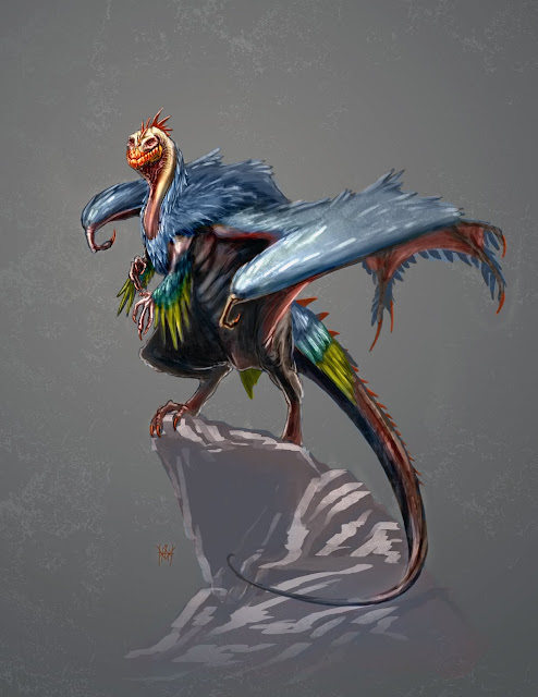 WyrdO: Art of Vinh Ha: Raptor Dragon