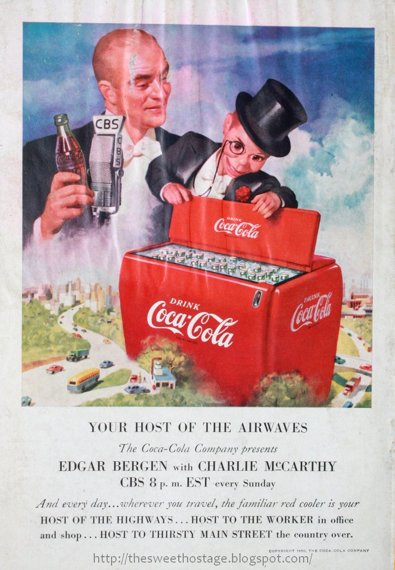 SWEET HOSTAGE: VINTAGE COKE ADS ( 14 ): THE 1950's