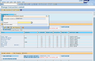 The Guru Speaks - About SAP: Using SHD0 Tcode For Creation of Variant ...