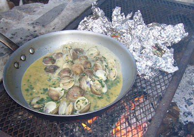 Mediterranean Cookout: Wood Fired Clams and Oysters Rockefeller with ...