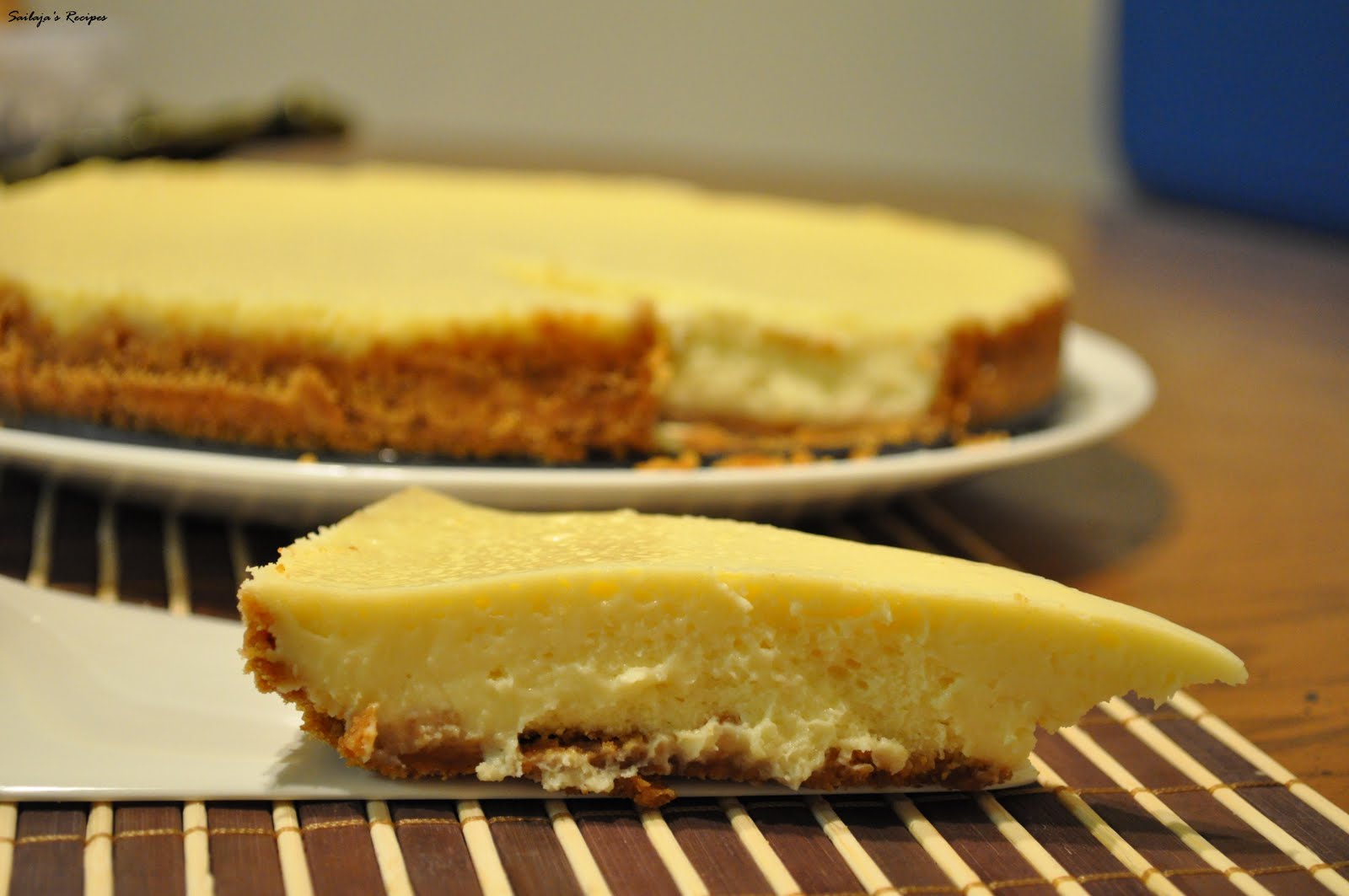 Sailaja's Recipes: Lemon Flavored Cheesecake