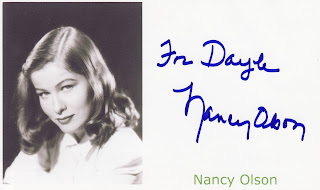 Kiwiautogal's Autographs: Nancy Olson