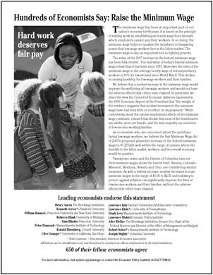 Vanguard Church - Bob Robinson: Conservatives and the Minimum Wage