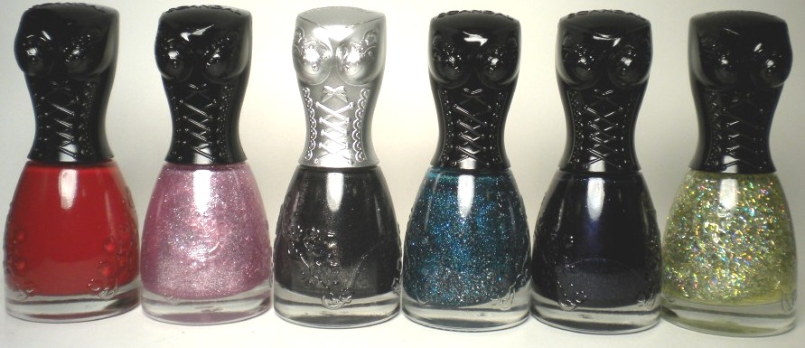 Black nail polish and lip gloss: Bewbies & Nail Polish