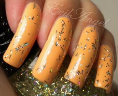 Black nail polish and lip gloss: Bewbies & Nail Polish