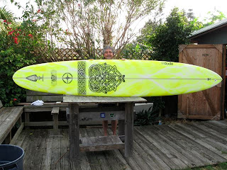 Steve Forstall and his 11' 2'' Modern Longboard