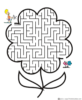 Colorir Alegria: Jogo Primavera Labirinto