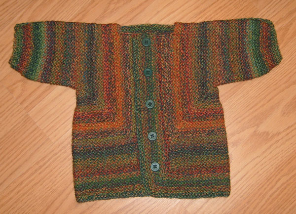 Revelations of a Delusional Knitter: FO: Baby Surprise Jacket