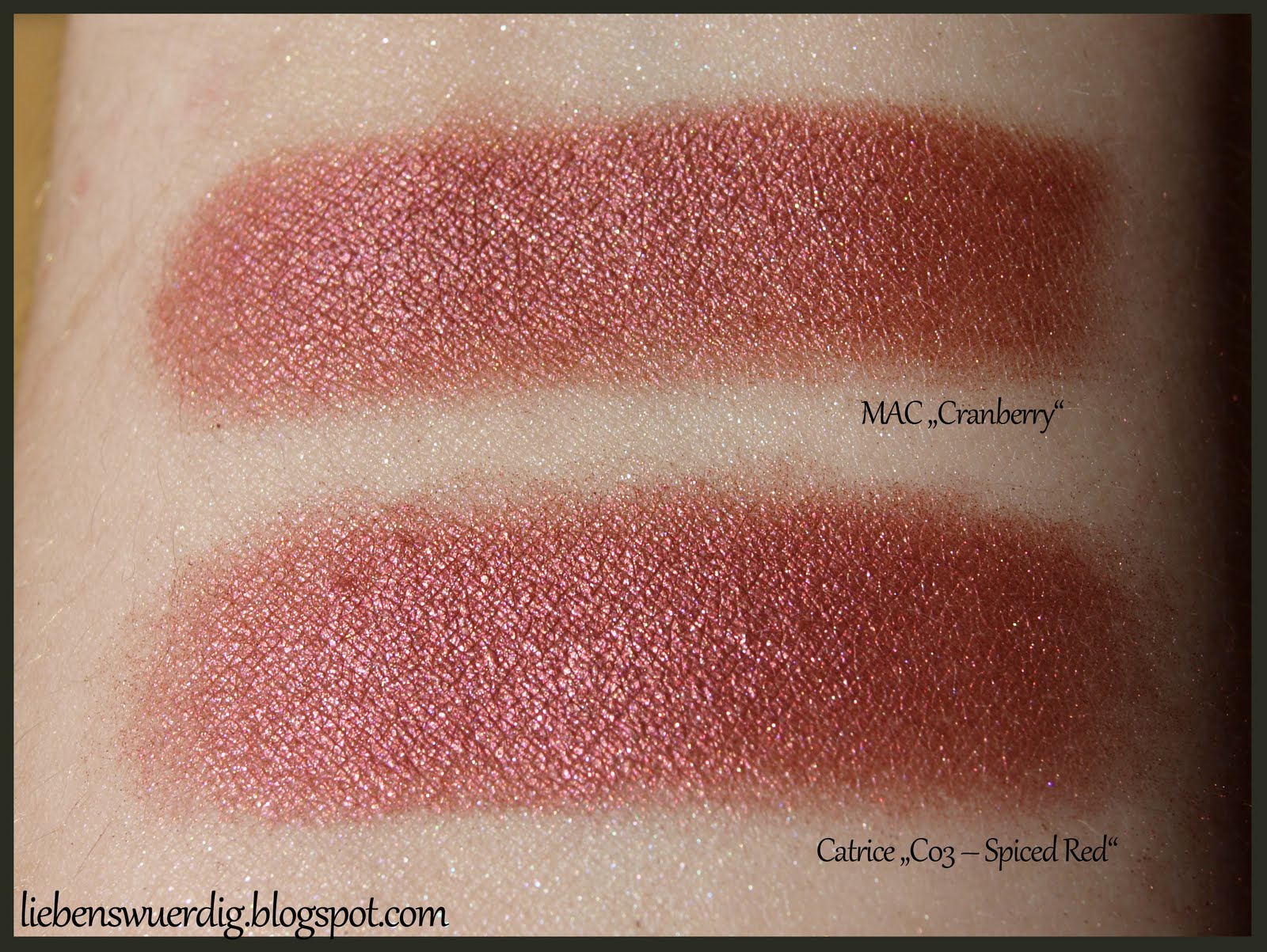 www.liebenswuerdig.com: Dupe: MAC "Cranberry" und Catrice "C03 – Spiced ...
