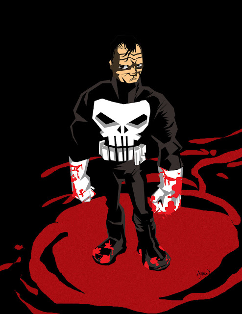ghettoManga: peep this PUNISHER drawing I did...