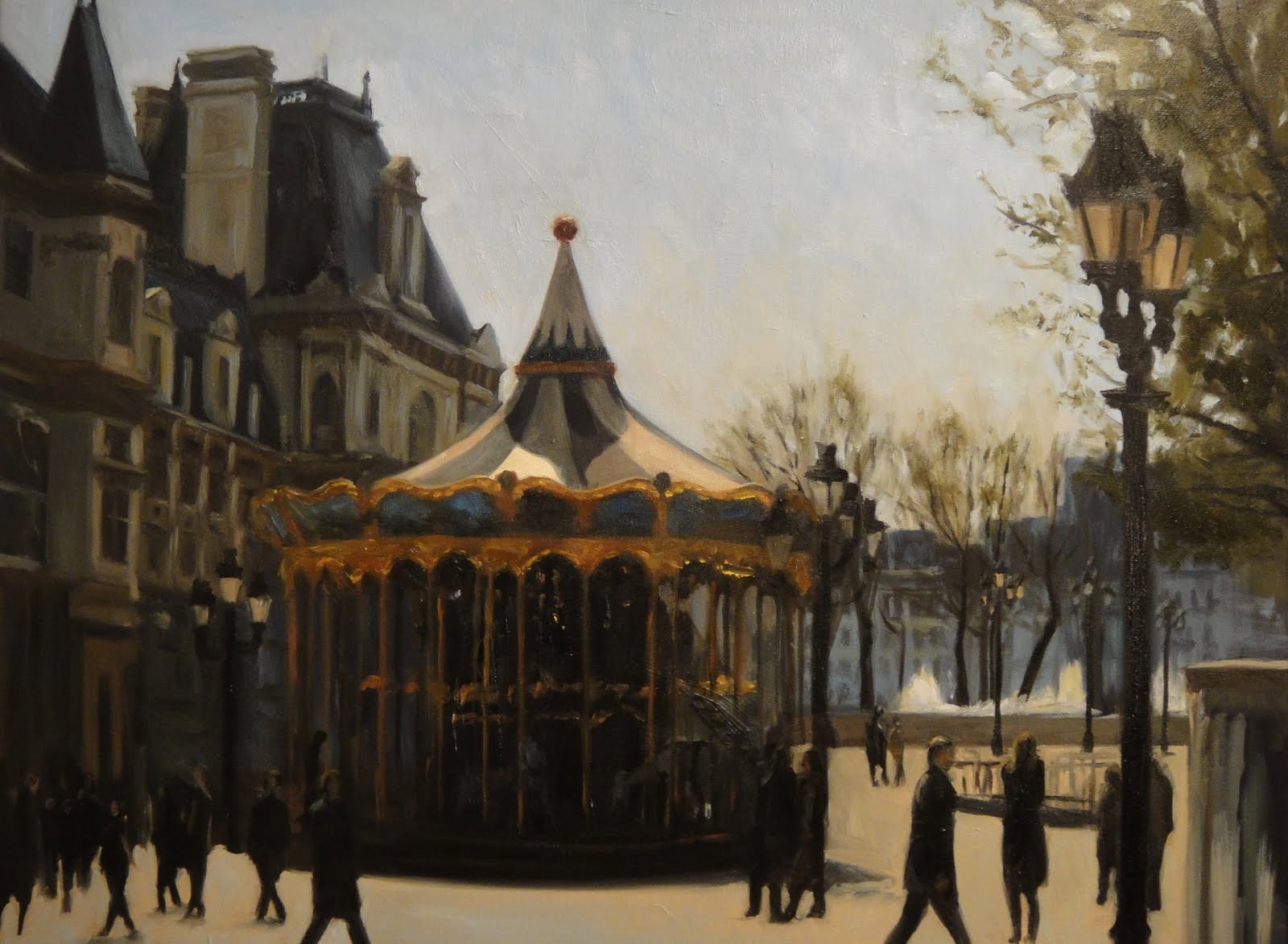Jonelle Summerfield Oil Paintings: CAROUSEL IN PARIS