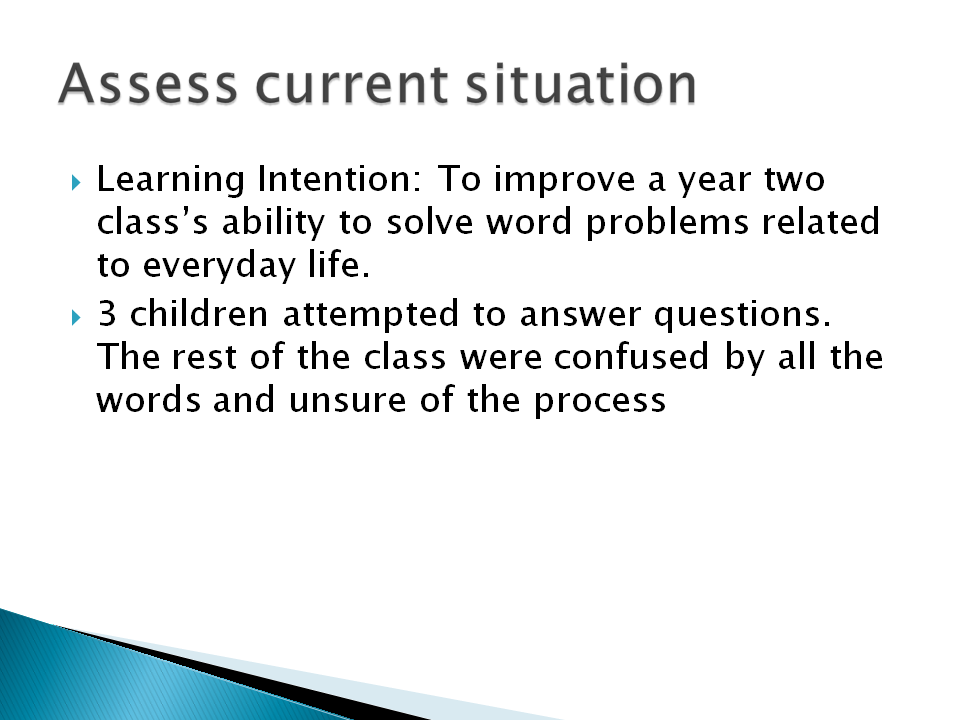 CLARITY IN THE CLASSROOM Year 2 Word Problems In Mathematics