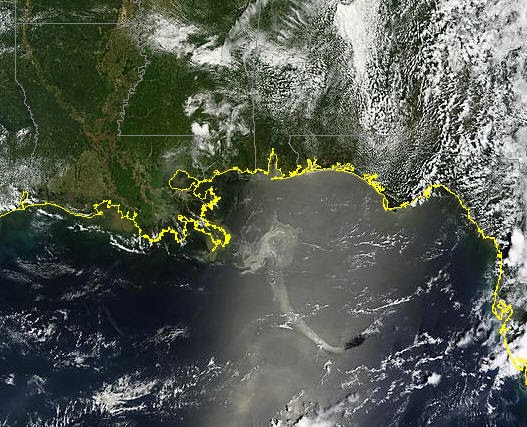 Water News Network: Satellite Image of Deepwater Horizon Oil Spill