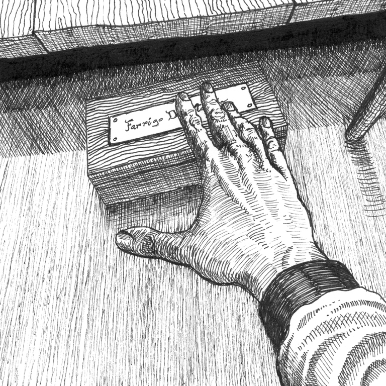 The Gallery: Art of Russ Nicholson: Emmanuel and his story strip.