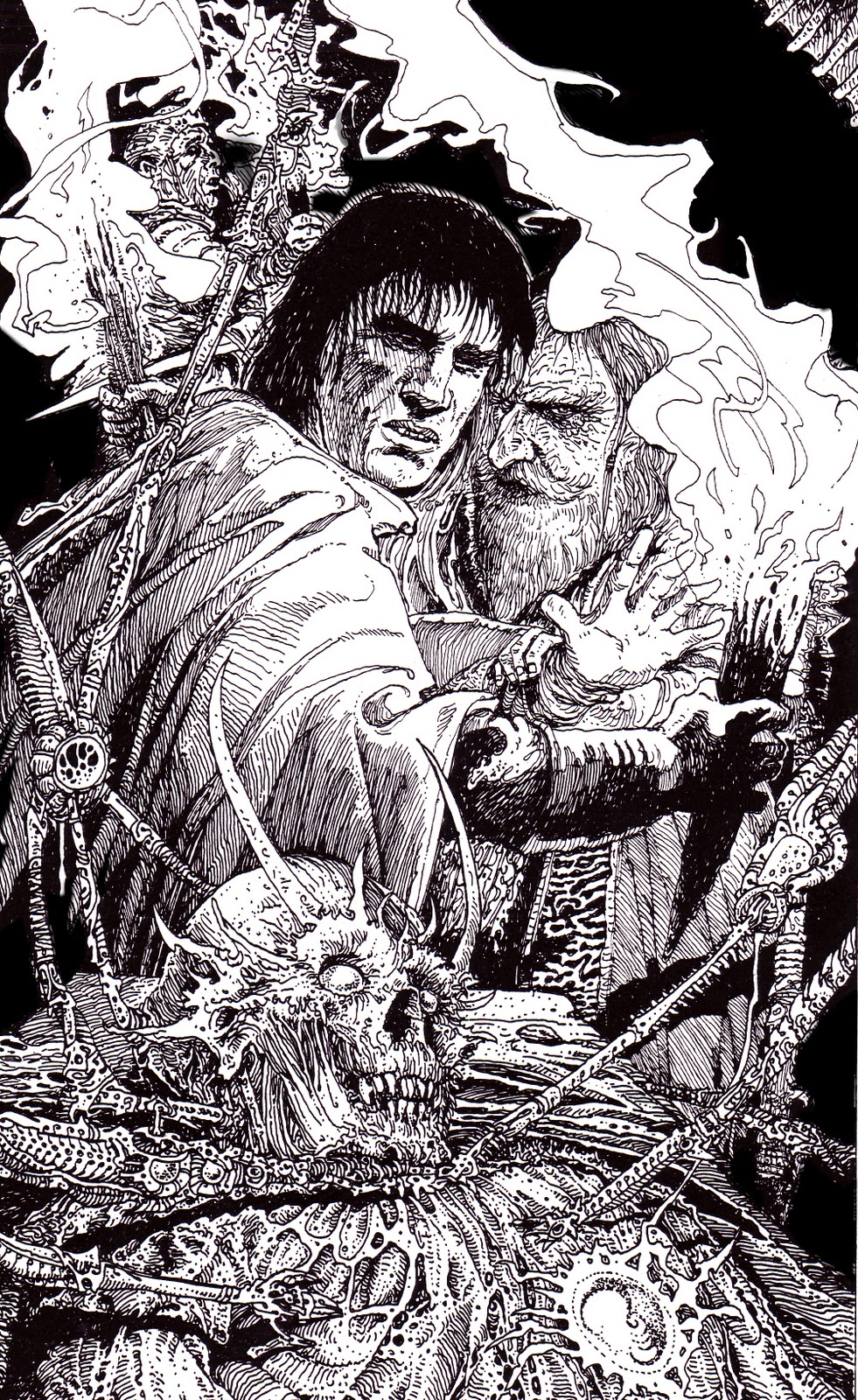 The Gallery: Art of Russ Nicholson: New boys and old fellows [Part 2].