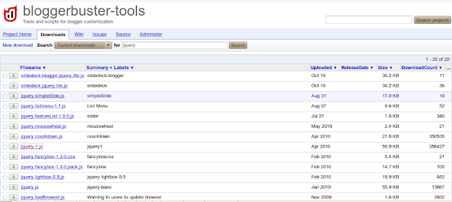Blogger Buster: Using Google Code to host scripts for your Blogger Template