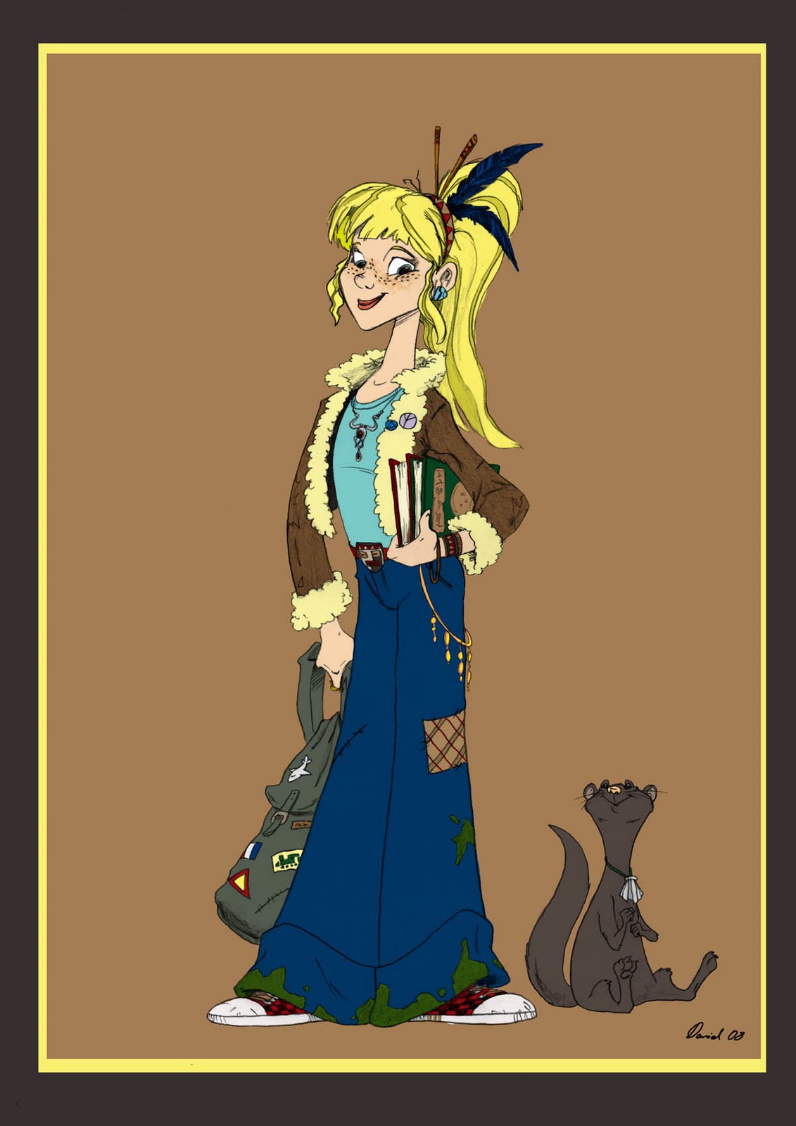 Daniel Dion Christensen: Library mascot