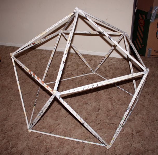 Filth Wizardry: Rolled newspaper tubes