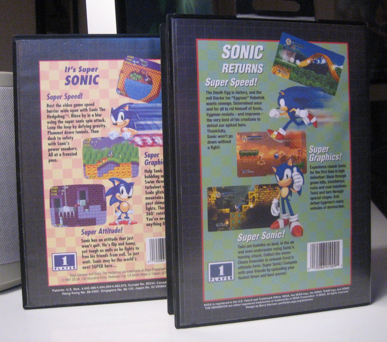 The Nomad Junkyard: Arts & Crafts: Make your own Sonic 4 Genesis box!