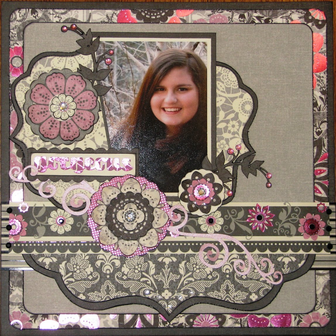 The Avid Scrapper: {My "Gorgeous" Girl Layout}