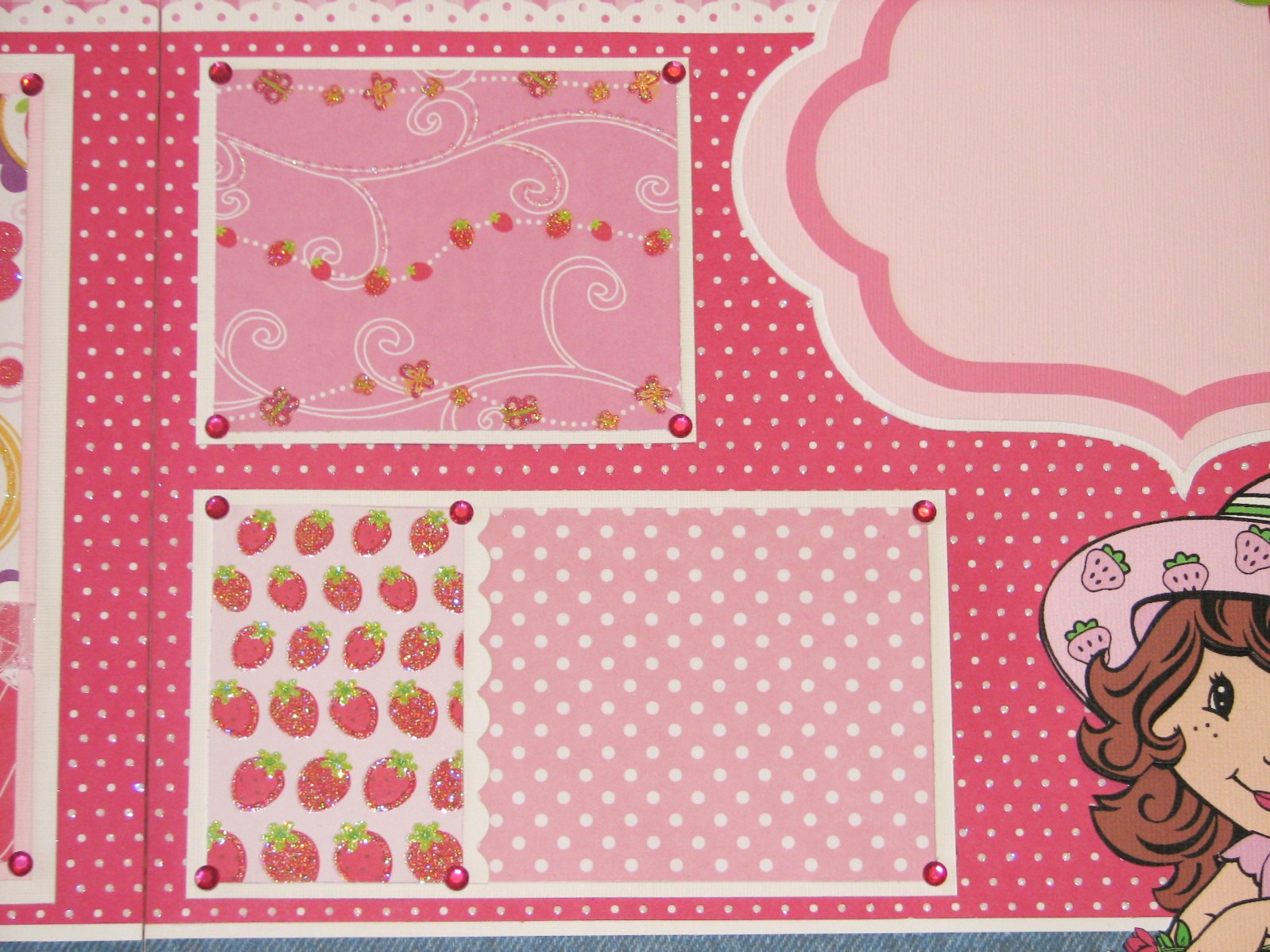 The Avid Scrapper: {Strawberry Shortcake "Cutie" Scrapbook Pages}