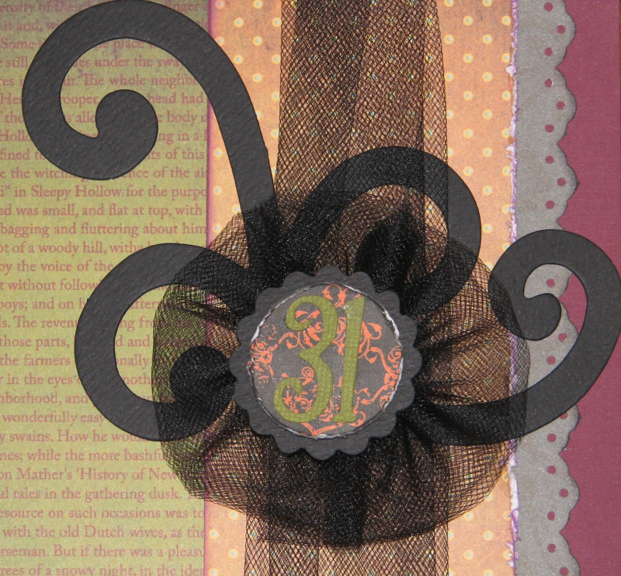 The Avid Scrapper: {Monster Mash Halloween Scrapbook Pages}