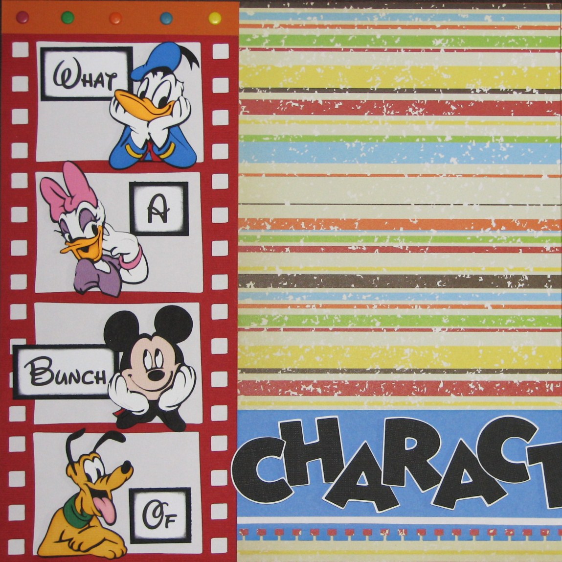 The Avid Scrapper: {Disney Class "WHAT A BUNCH OF CHARACTERS" Scrapbook ...