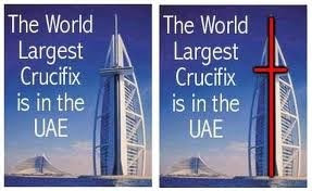 Articles: World’s Largest Christian Cross – Burj al Arab