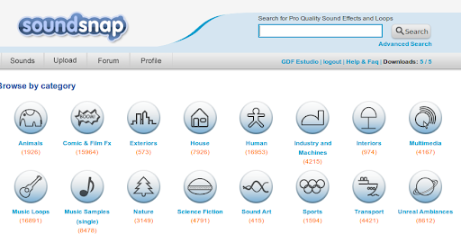 El Blog de José GDF: Sound Snap - Sonidos de libre uso de calidad