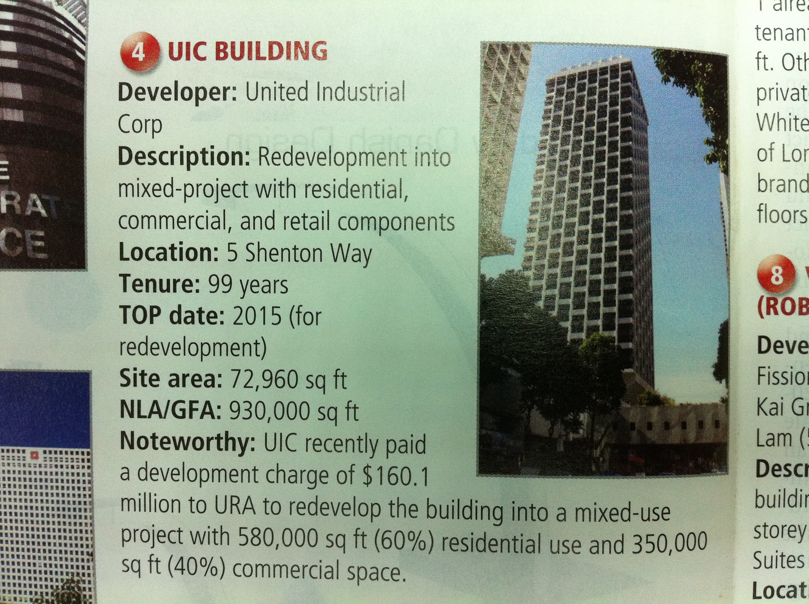 Takeover UIC: Redevelopment of UIC Building in Shenton Way