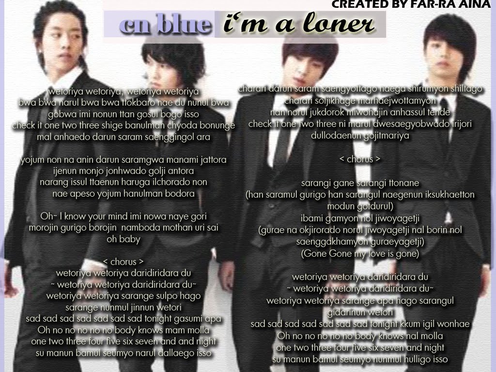 k-pop lover ^^: CN BLUE Lyrics