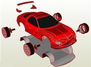 Livre Atitude Papercraft: mazda-rx7
