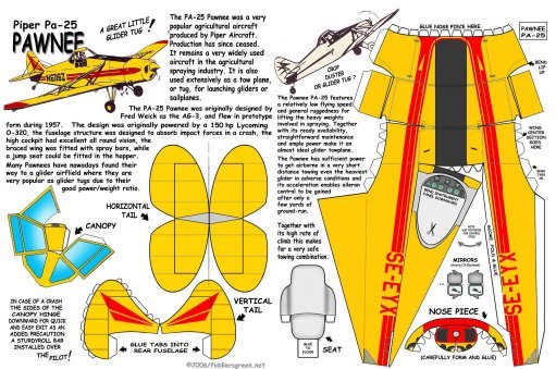 Livre Atitude Papercraft: Piper Pe-25
