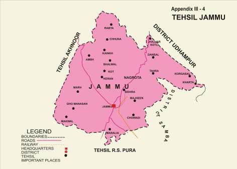 Jammu Kashmir Stark Realities: MAP SHOWING THE BOUNDARIES OF TEHSIL ...