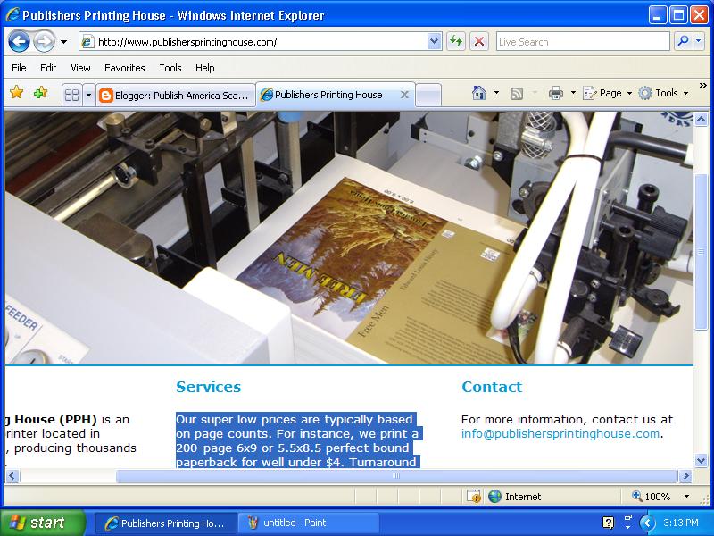 Publish America Scam: PublishAmerica Is Publishers Printing House