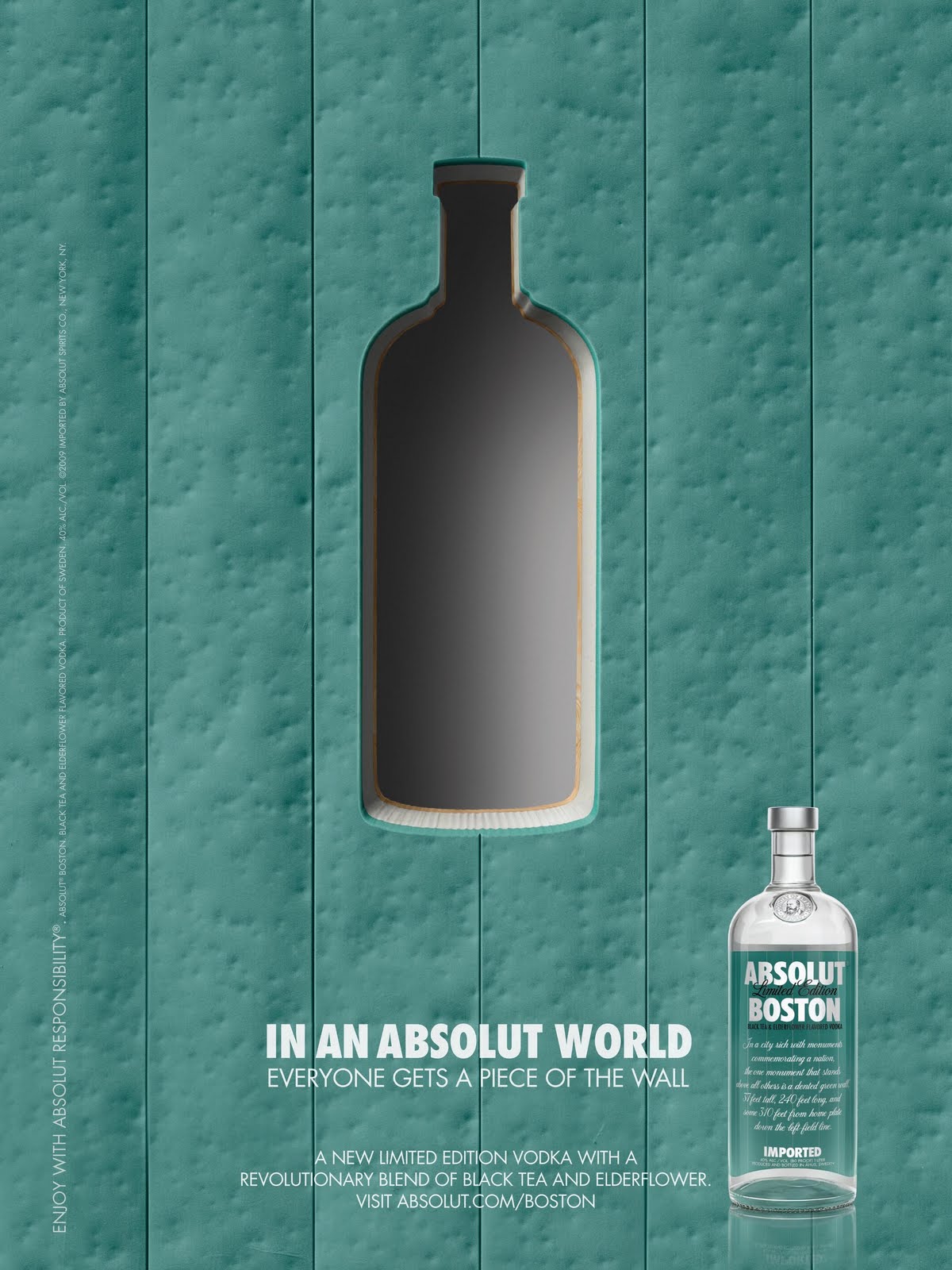 Absolut Work: ABSOLUT Boston: Limited-edition vodka created as part of ...