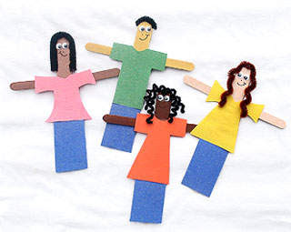 Stick Puppets - Artsy Craftsy Mom