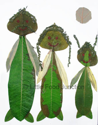 Leaf collage - Artsy Craftsy Mom