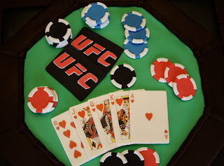 .: UFC Poker Table Groom's Cake
