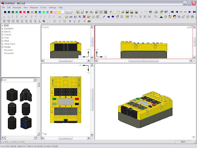 Vias positrônicas: Modelagem em 3D de peças Lego
