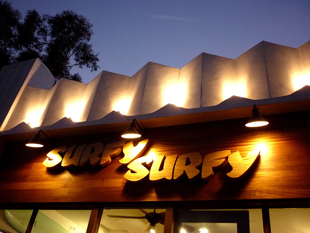 Tropical Exotic Hardwoods: Primavera "Blond Mahogany" Surf Shop Sign!