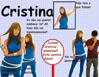 Isa Tkm é demais!: Cristina Ricalde se afaste tarântula a vista